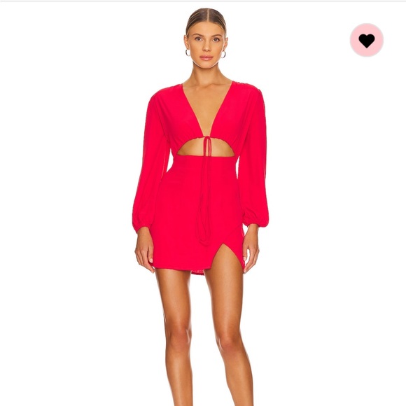 superdown | Dresses | Like New Selene Wrap Dress Xs Red | Poshmark